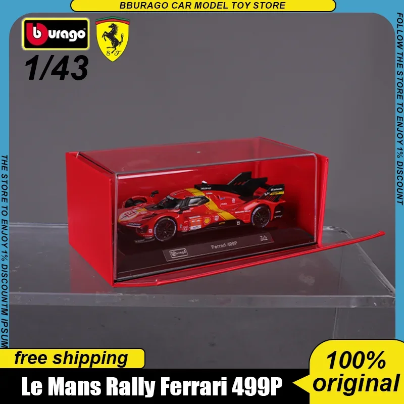 New-Product-Le-Mans-Rally-Champion-Bburago-1-43-Ferrari-499p-Acrylic-Box-Packaging-Rally-Car.jpg