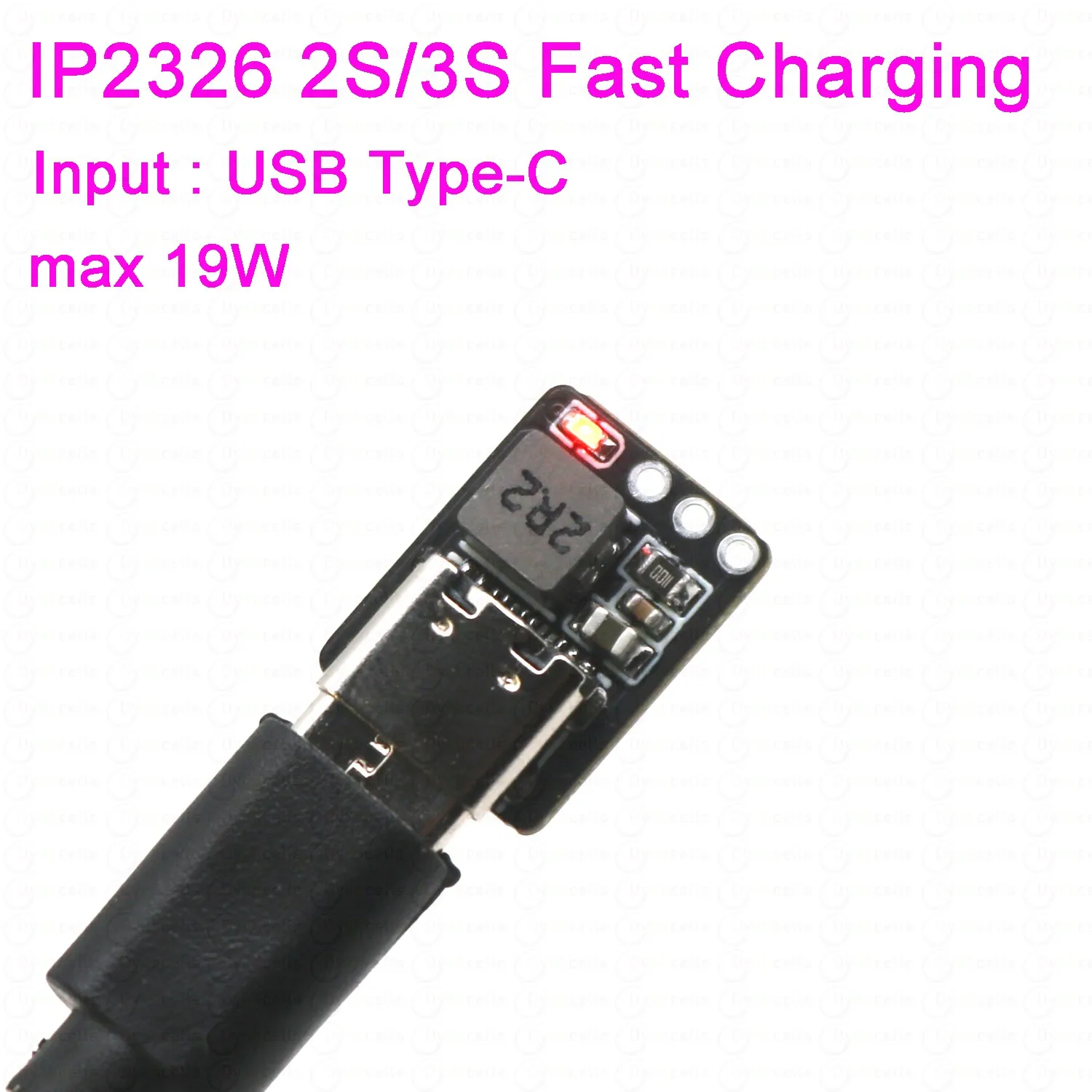 IP2326 2 S/3 S แบตเตอรี่ลิเธียม Fast โมดูลชาร์จ TYPE-C USB Li-Ion ...