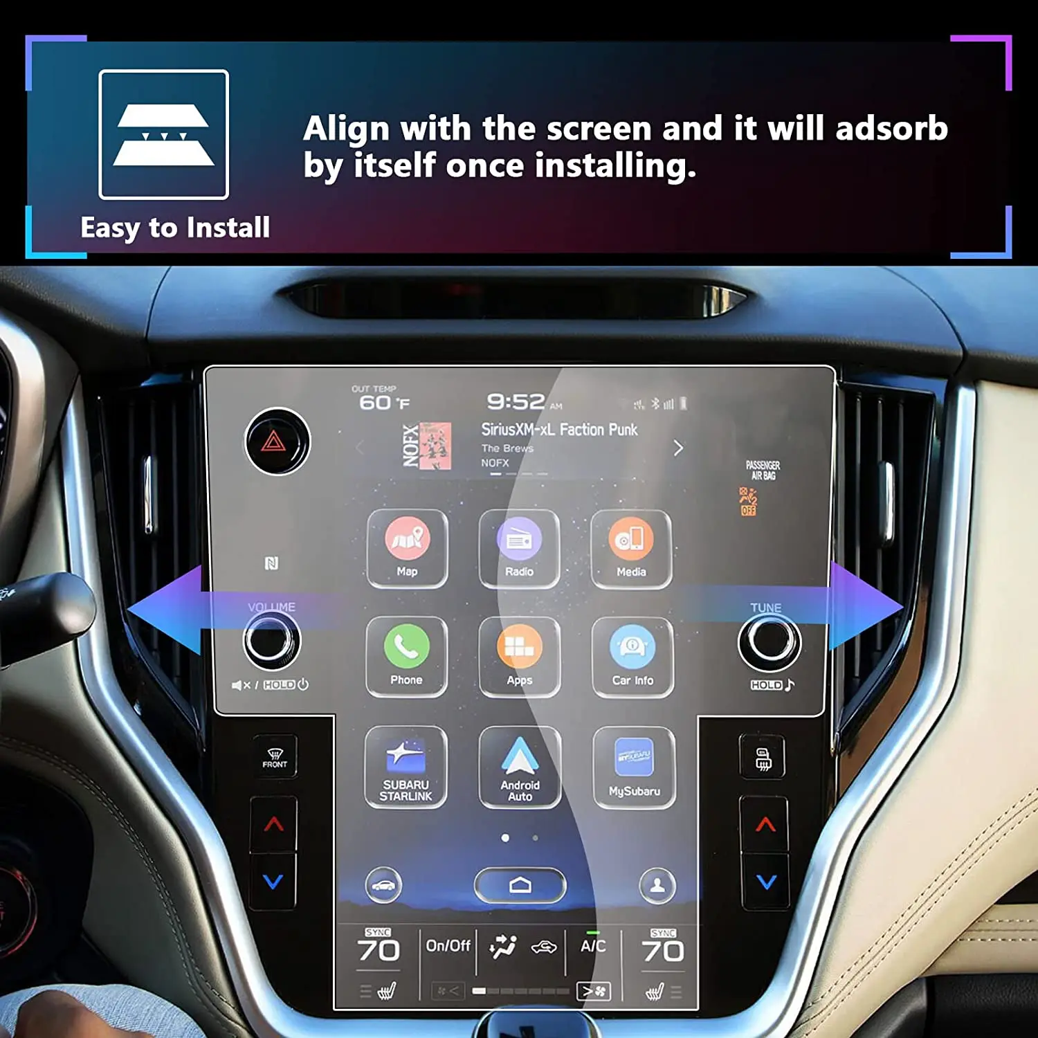 2022 Wrx Screen Protector Car Navigation Screen Protector Subaru Wrx ...