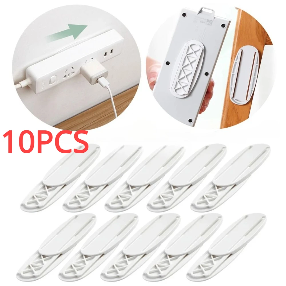 Wall-Mounted-Plug-Fixer-Socket-Holder-Punch-free-Self-Adhesive-Fixator ...