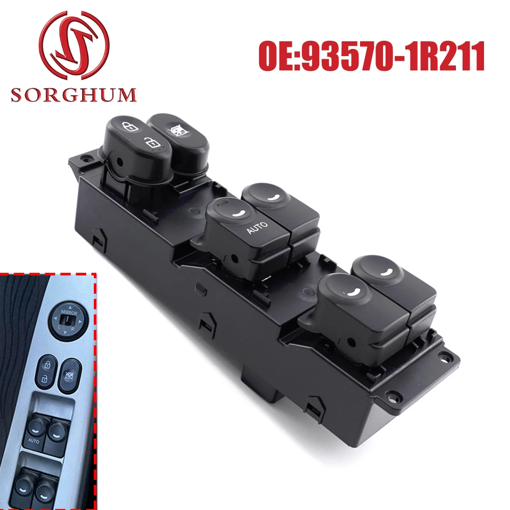 SORGHUM-93570-1R211-935701R211-Front-Left-Power-Master-Window-Control ...