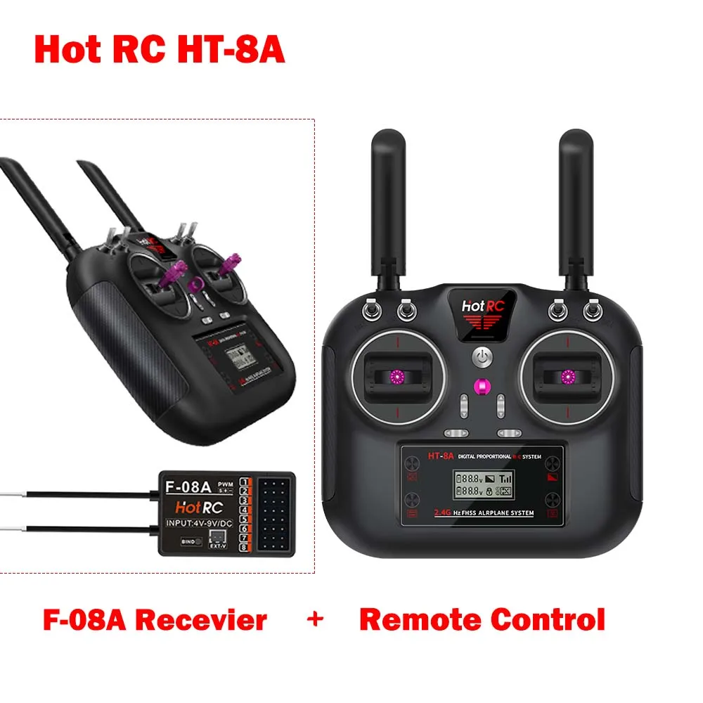 1pcs-RC-Hotrc-HT-8A-Remote-Control-2-4G-8CH-Transmitter-with-box ...