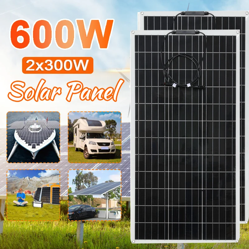 Flexible Solar Panels Boats | 12v Flexible Solar Panel Boat - 600w 300w ...