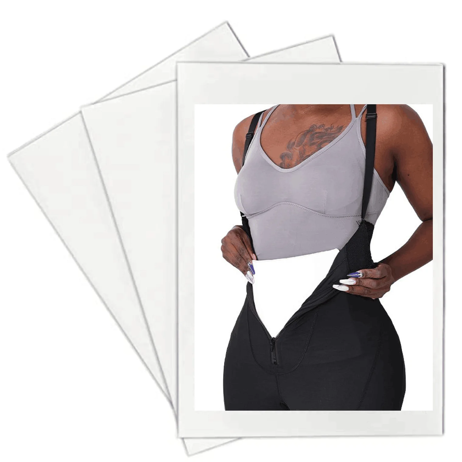 Lipo-Foam-Lumbar-female-liposuction-fixed-plate-sponge-postoperative ...