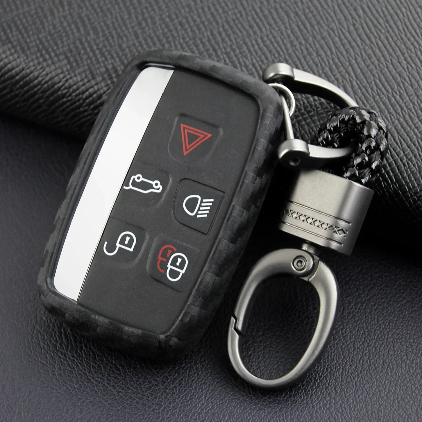 Car Key Fob Case Cover Chain For Land Range Rover Sport Evoque Velar ...