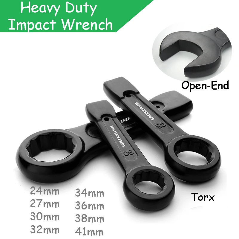 1pcs Heavy Duty Impact Wrench Open-End 12 Points Torx Nut Wrench For ...