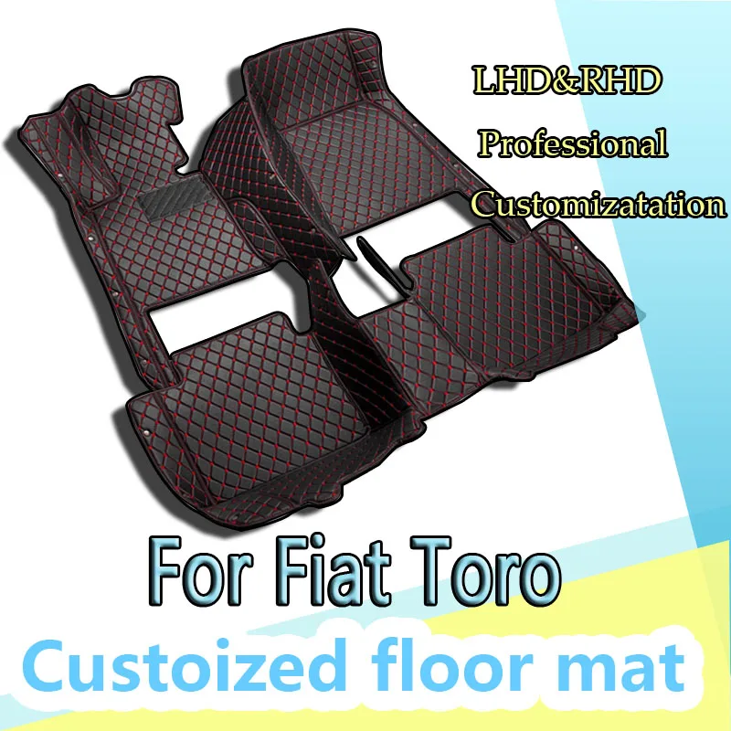 Custom-Car-Floor-Mats-para-Fiat-Toro-Acess-rios-Interiores-100-Fit ...