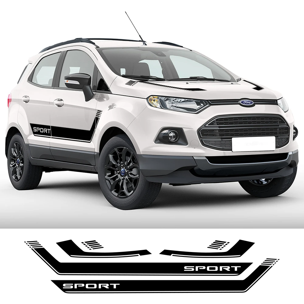 Car-Hood-Cover-Engine-Door-Side-Stickers-For-Ford-Ecosport-Stripe-Sport ...