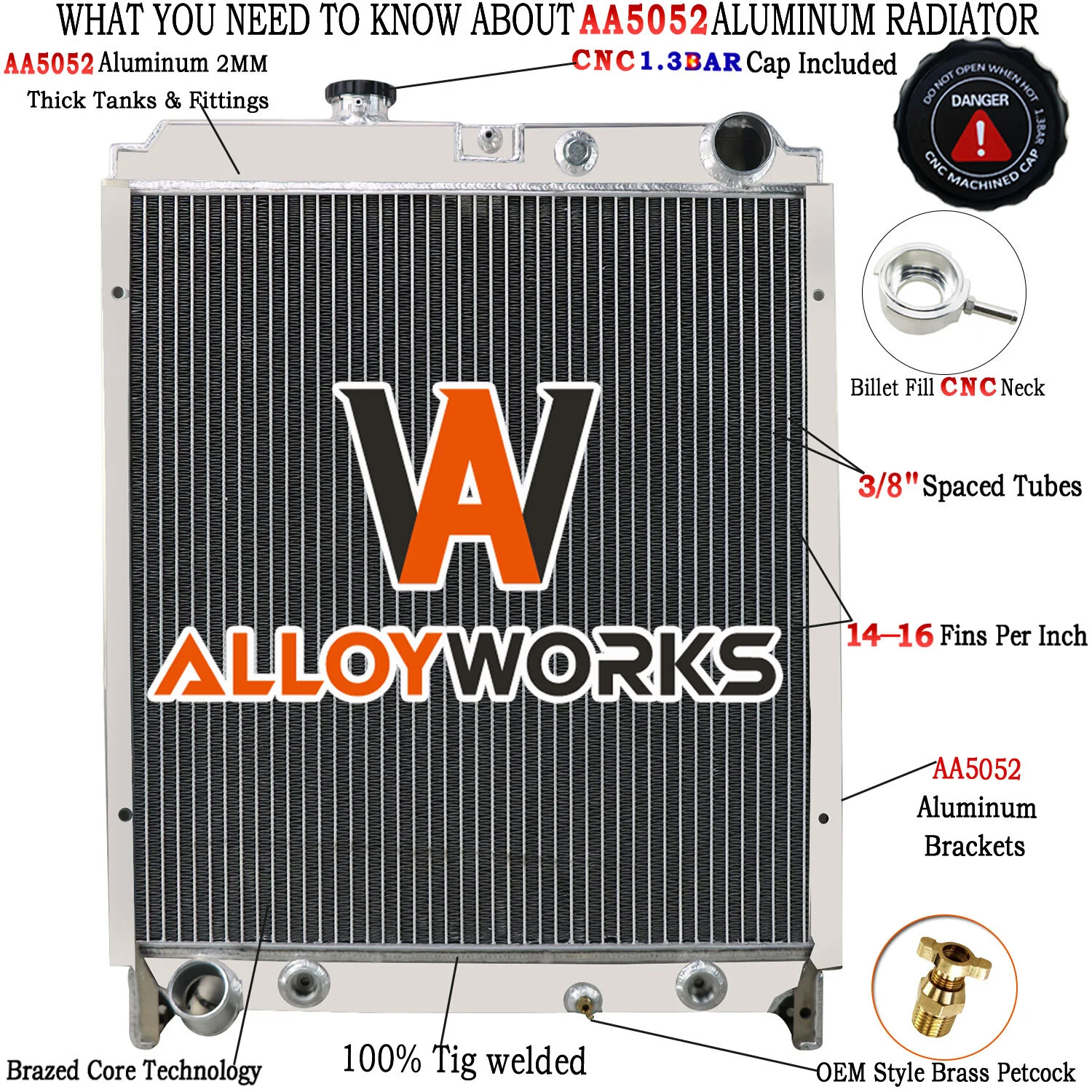 For-Hino-238-258-268-338-258LP-Models-Truck-2005-2010-Aluminum-3-Row ...