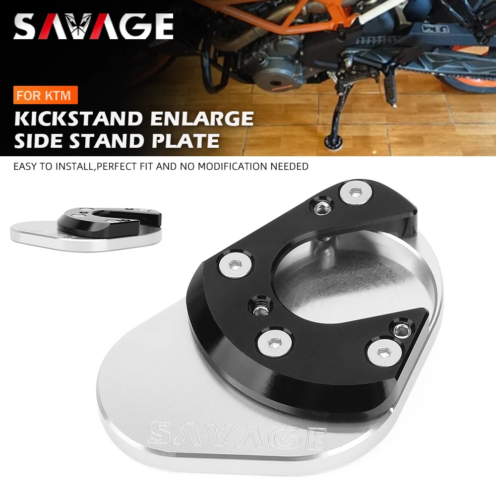 Supermoto-Enduro-Kickstand-Extension-Plate-Side-Stand-Enlarge-Holder ...