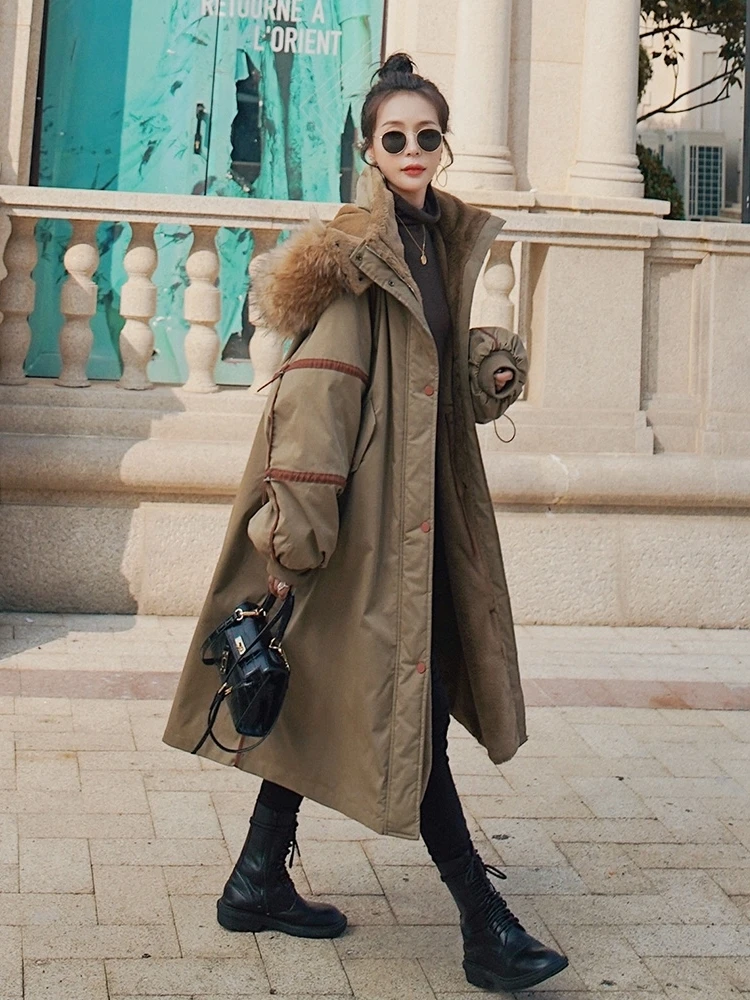 40-Degree-Down-Cotton-Jacket-Coat-Winter-Down-Parkas-Fur-Hooded-Collar ...