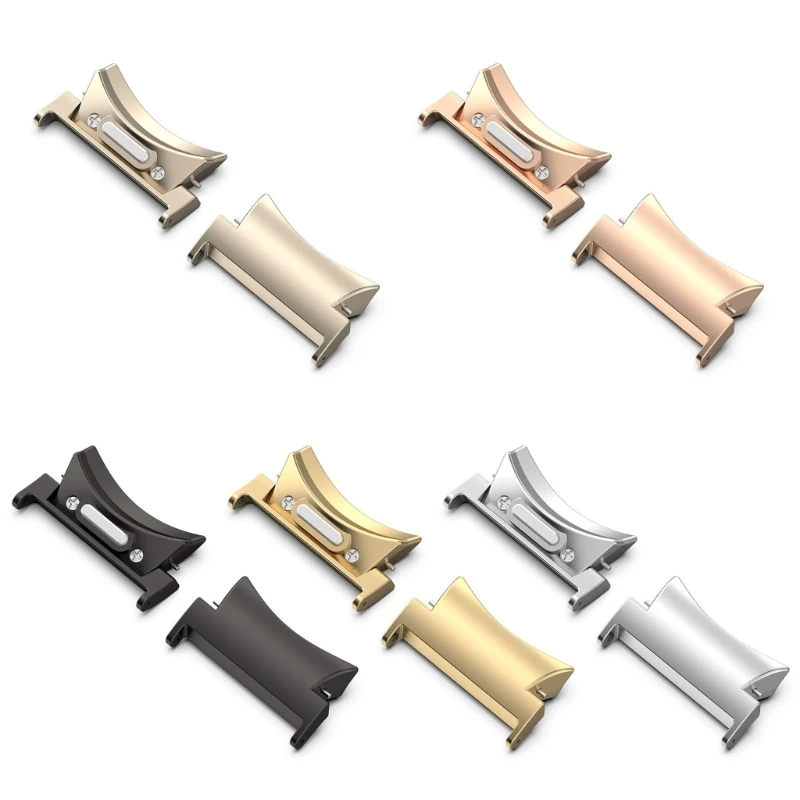 2PC-Watch-Strap-Connector-Adapters-Replacement-Metal-Connector-Link ...