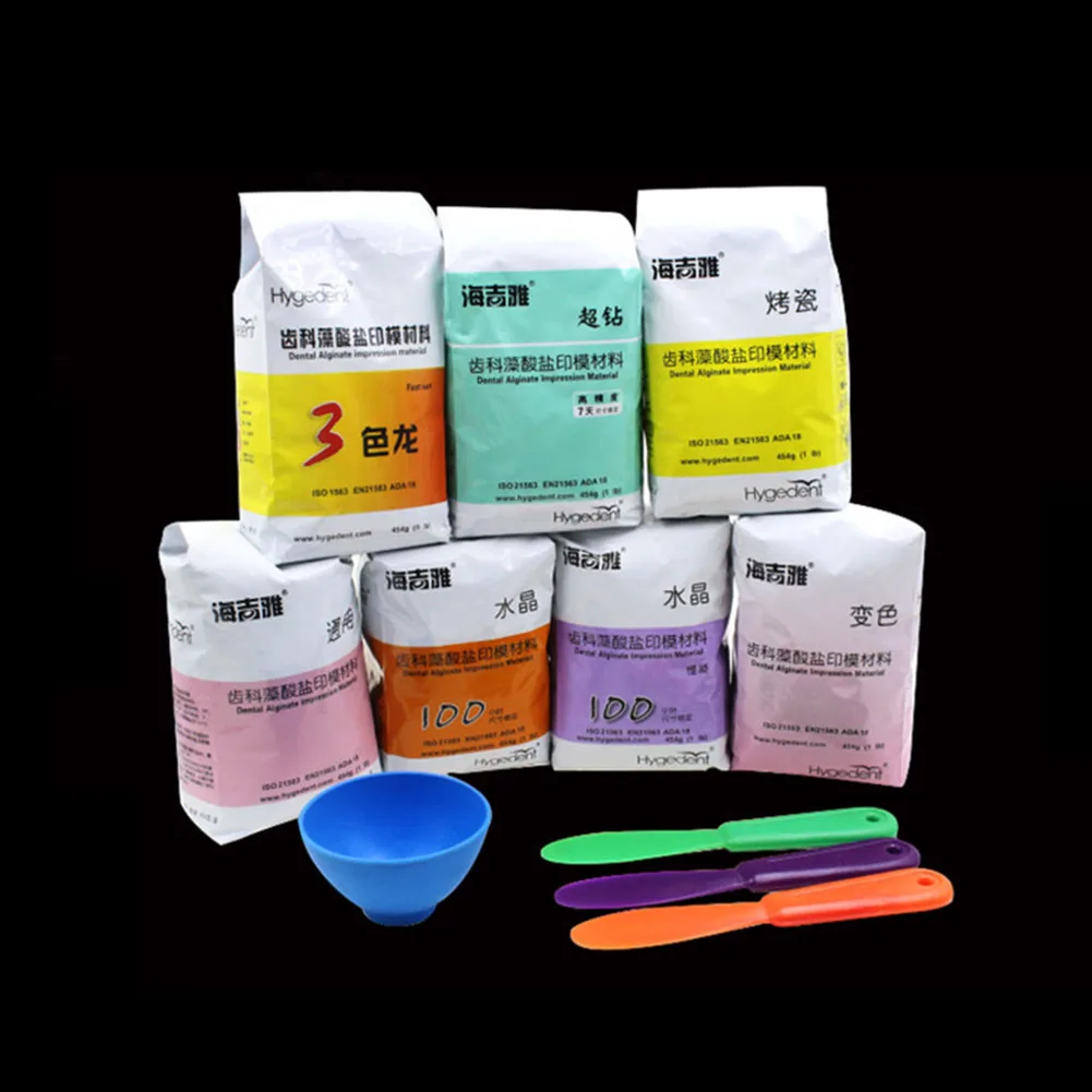 Dental-Lab-Impression-Materials-Alginate-Powder-Denture-Gypsum-Model ...