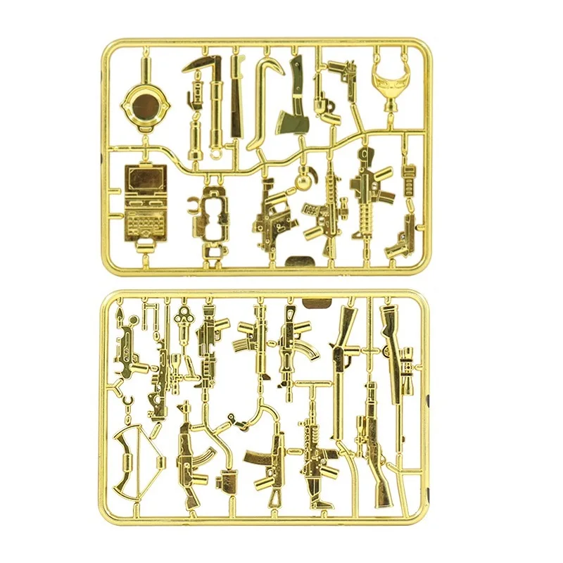 Military Gold Weapon SWAT Special Forces Police MOC Guns Building ...