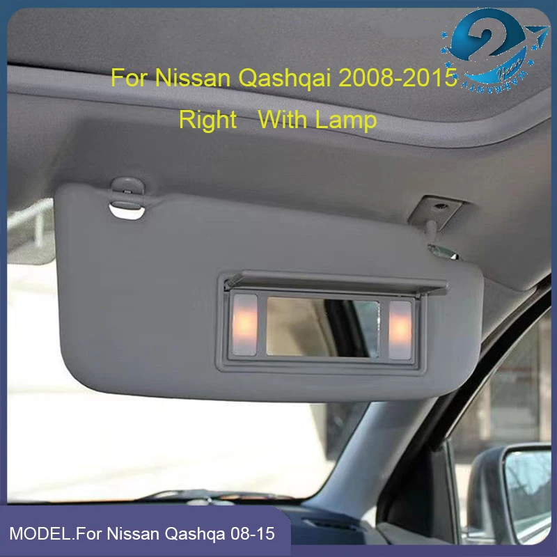 Sun Visor Sunshade For Nissan Qashqai 2008 2015 Left Driver Car Interior Front Window Sunvisor Cover Shade Sunshield With Lamp AliExpress