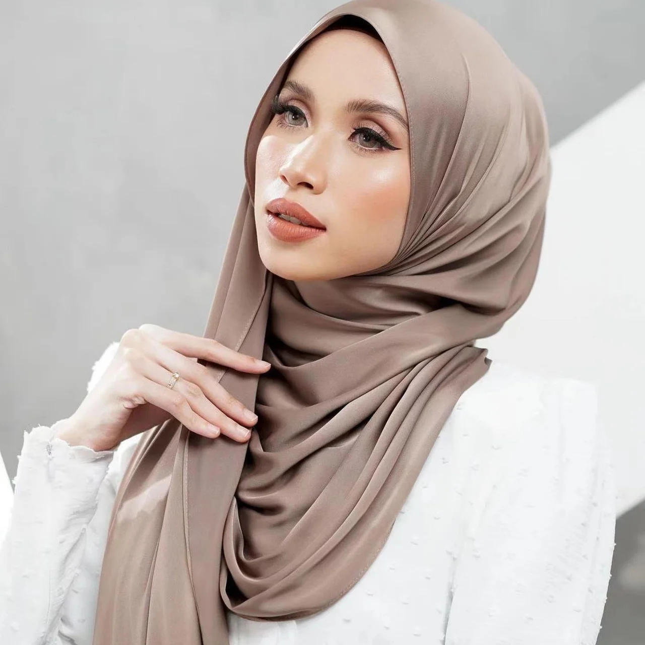 New-Silk-Satin-Hijab-Scarf-Muslim-Women-Veil-Headwraps-Shawls-Islam ...