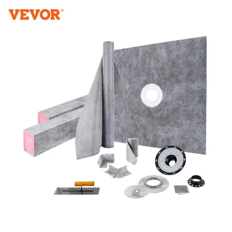 VEVOR-Waterproofing-Shower-Kit-48-x48-Shower-Kit-Tray-With-Central ...