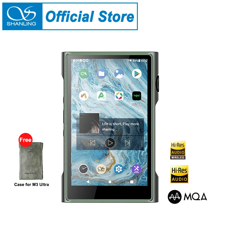 SHANLING-reproductor de música MP3 portátil M3 Ultra hi-res, Android 10, DAP 8-Core QS 665 CPU ...
