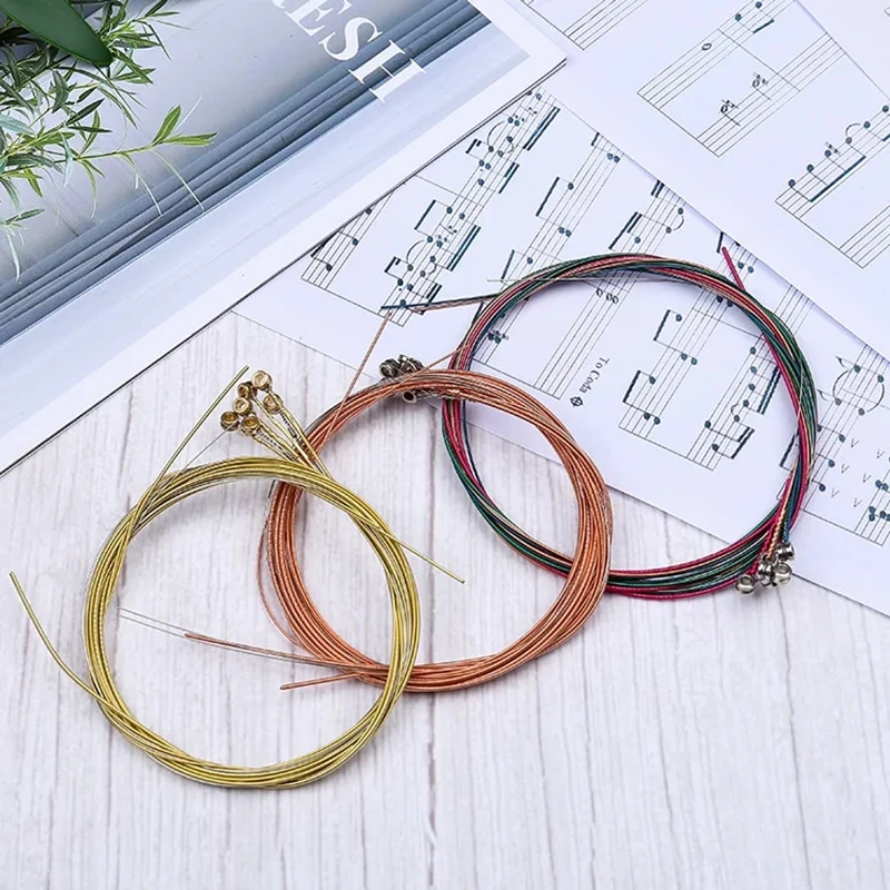 3-pcs-Acoustic-Guitar-Strings-Folk-Guitar-Strings-Color-Brass-Strings ...