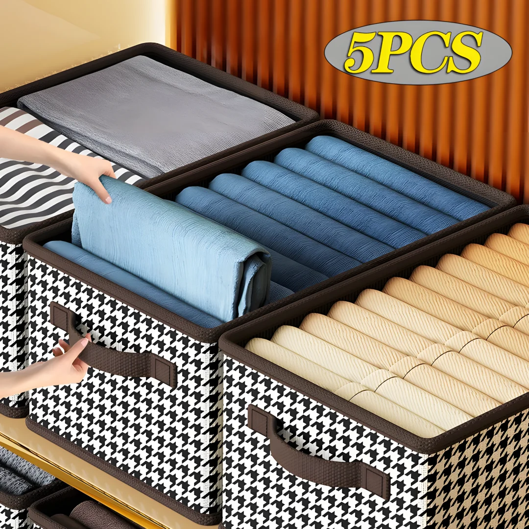 1-2-3-5PCS-Clothing-Organizer-Large-Capacity-Collapsible-Organizer ...