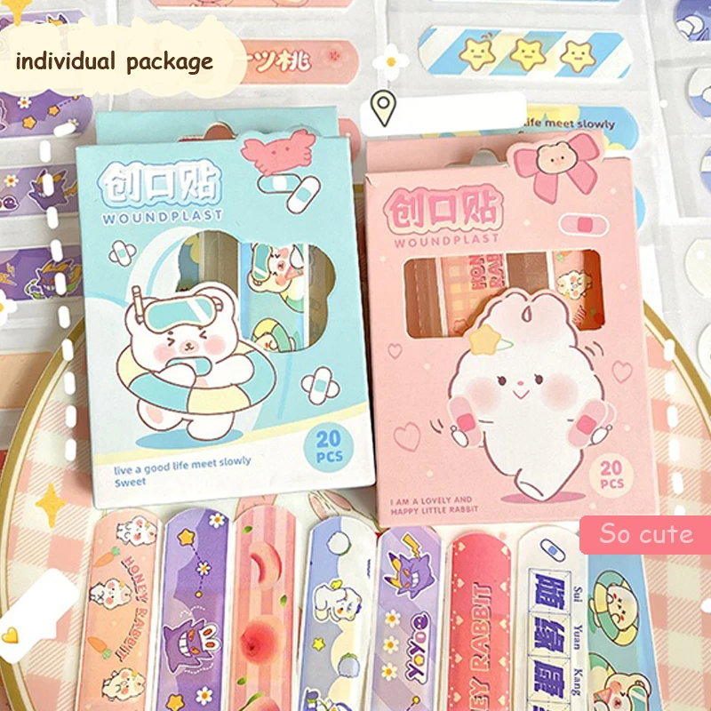 20Pcs/Box Cute Disposable Band Aid Wound sticker First Aid Emergency ...