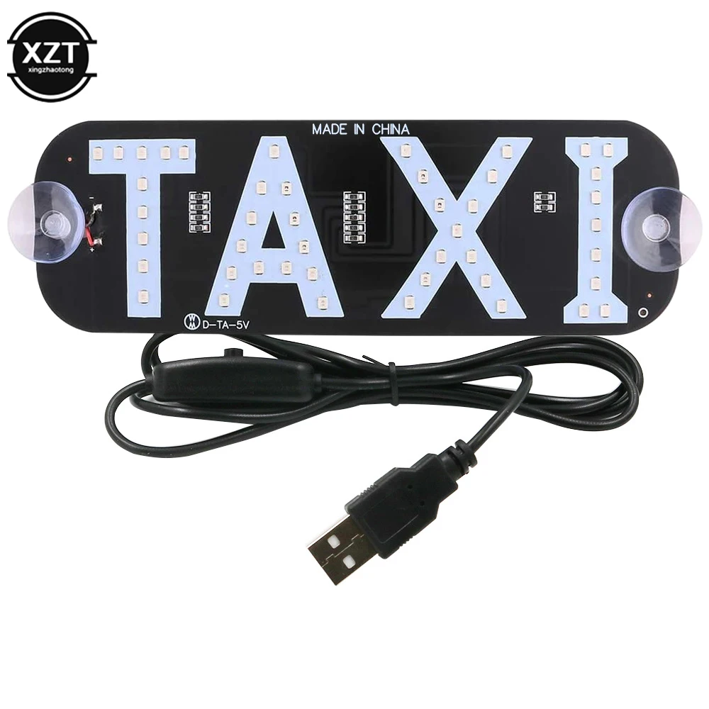 Taxi-Led-Car-Windscreen-Cab-Indicator-Lamp-12V-Sign-Bulb-Windshield ...