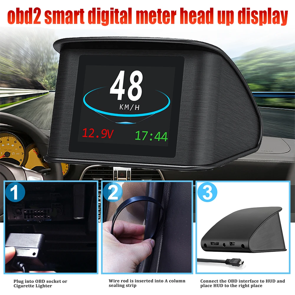 Hud-Obd2-Headup-Display-for-Car-Smart-Gauge-Car-Head-up-Display-Digital ...