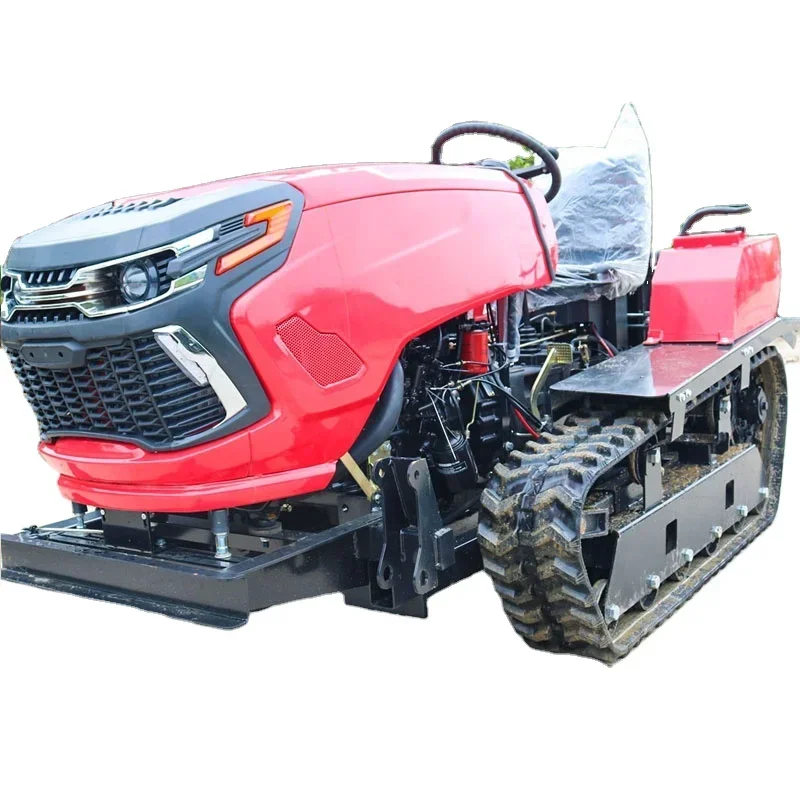 Multi-Functional-Trenching-Agricultural-Crawler-Tractors-Remote-Control ...