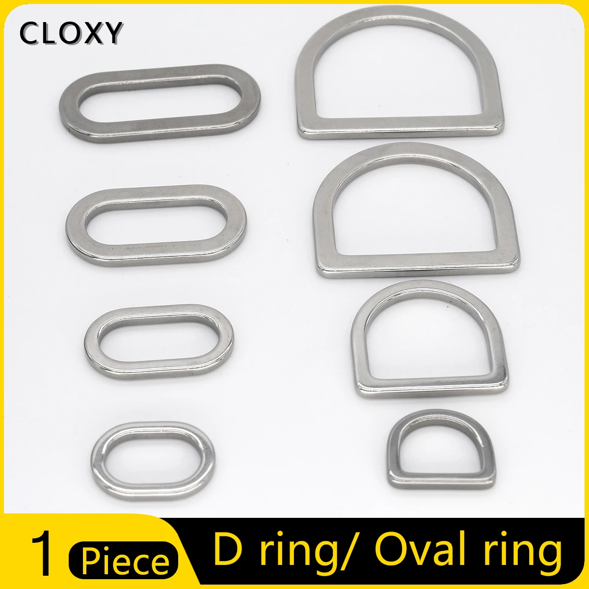 1PC-Stainless-Steel-D-Ring-Buckle-Oval-Ring-Adjuster-Clasp-Buckle ...