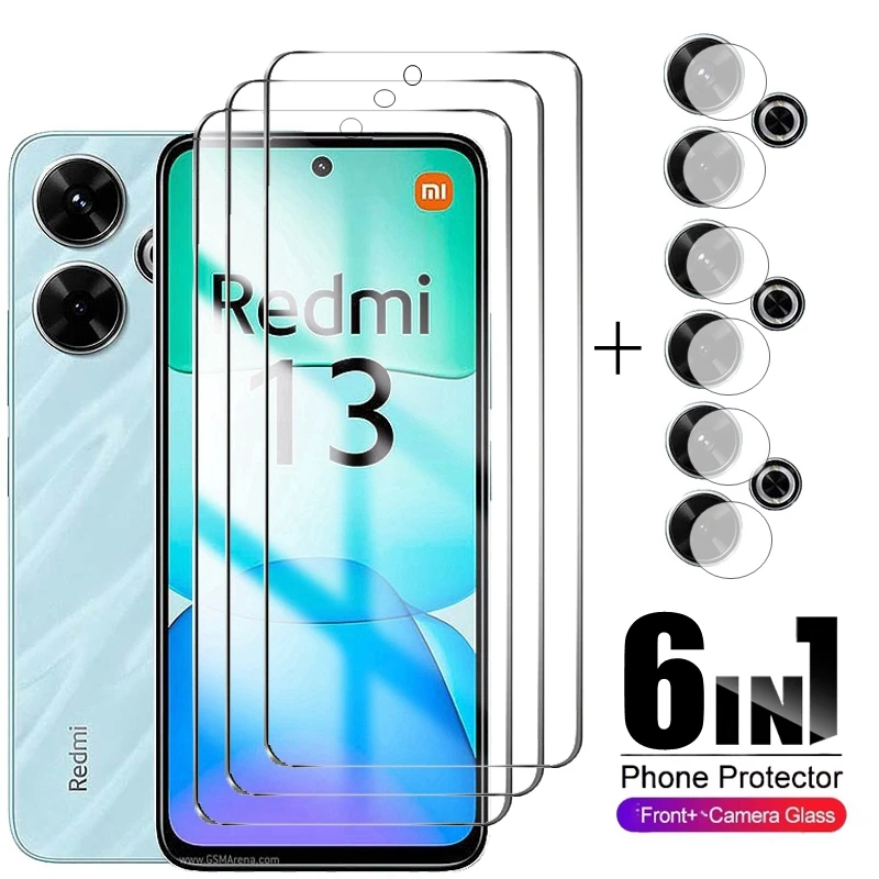 6in1-Tempered-Glass-for-Xiaomi-Redmi-13-12-5G-4G-Protective-Camera-Lens ...