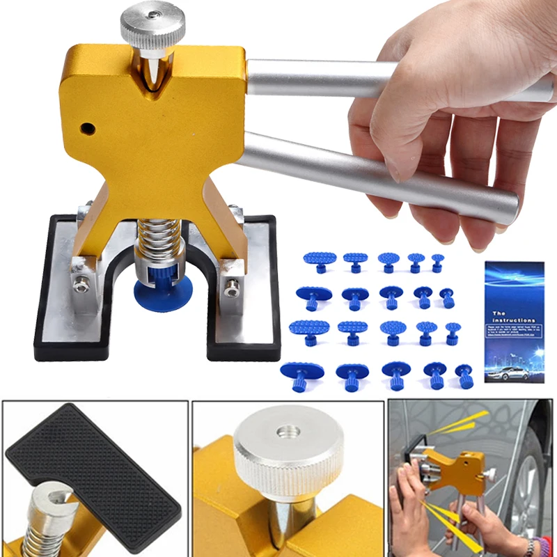 Car-Dent-Plastic-Puller-Kit-Auto-Body-Sheet-Metal-Paintless-Hail-Pit ...