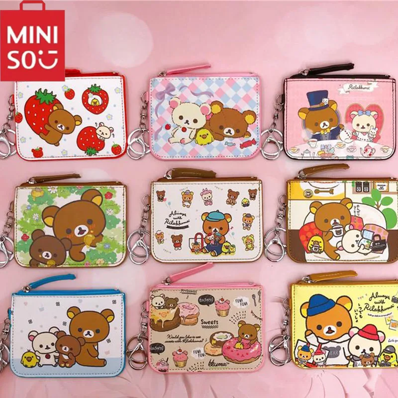 New-Kawaii-Cute-Rilakkuma-Card-Holder-Zero-Wallet-Zippered-Mini-Student ...
