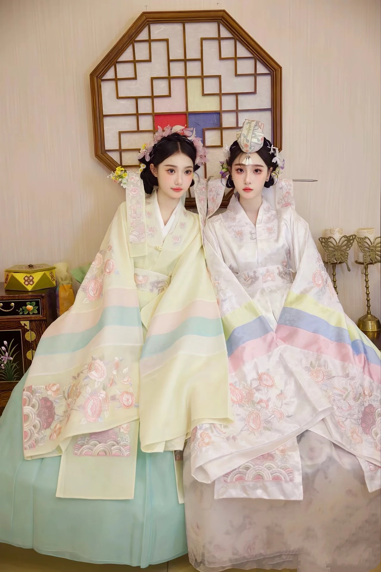 New Korean Embroidery Wedding Dress Koresn Palace Traditional Costume ...