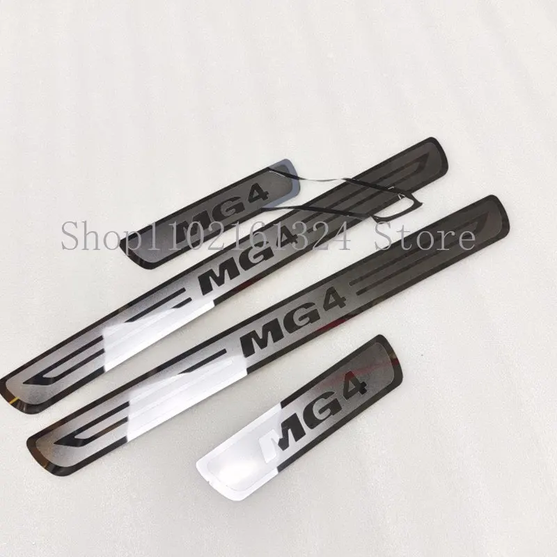 for MG MG4 2017-2022 Stainless car door sill protection Stickers Door ...