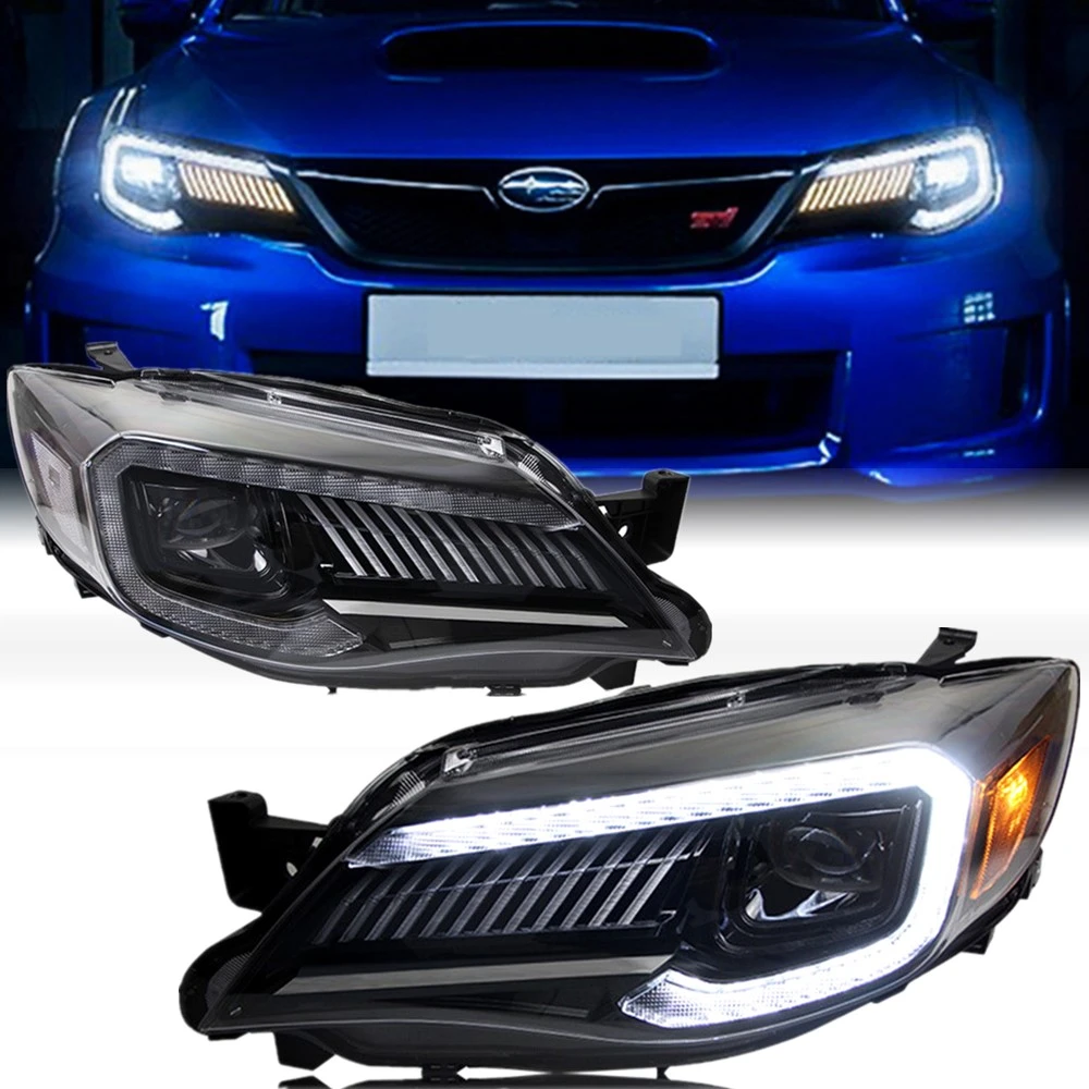 Car Modified Led Headlights For Subaru WRX 2008 2014 Accessories Front ...