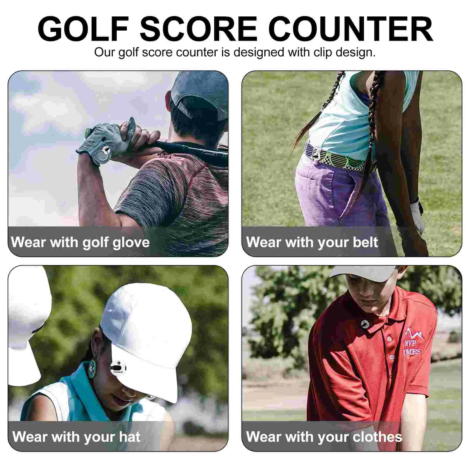 Golf Scorer Supplies Golfs Scoring Device Clicker Tally Counter Stroke ...