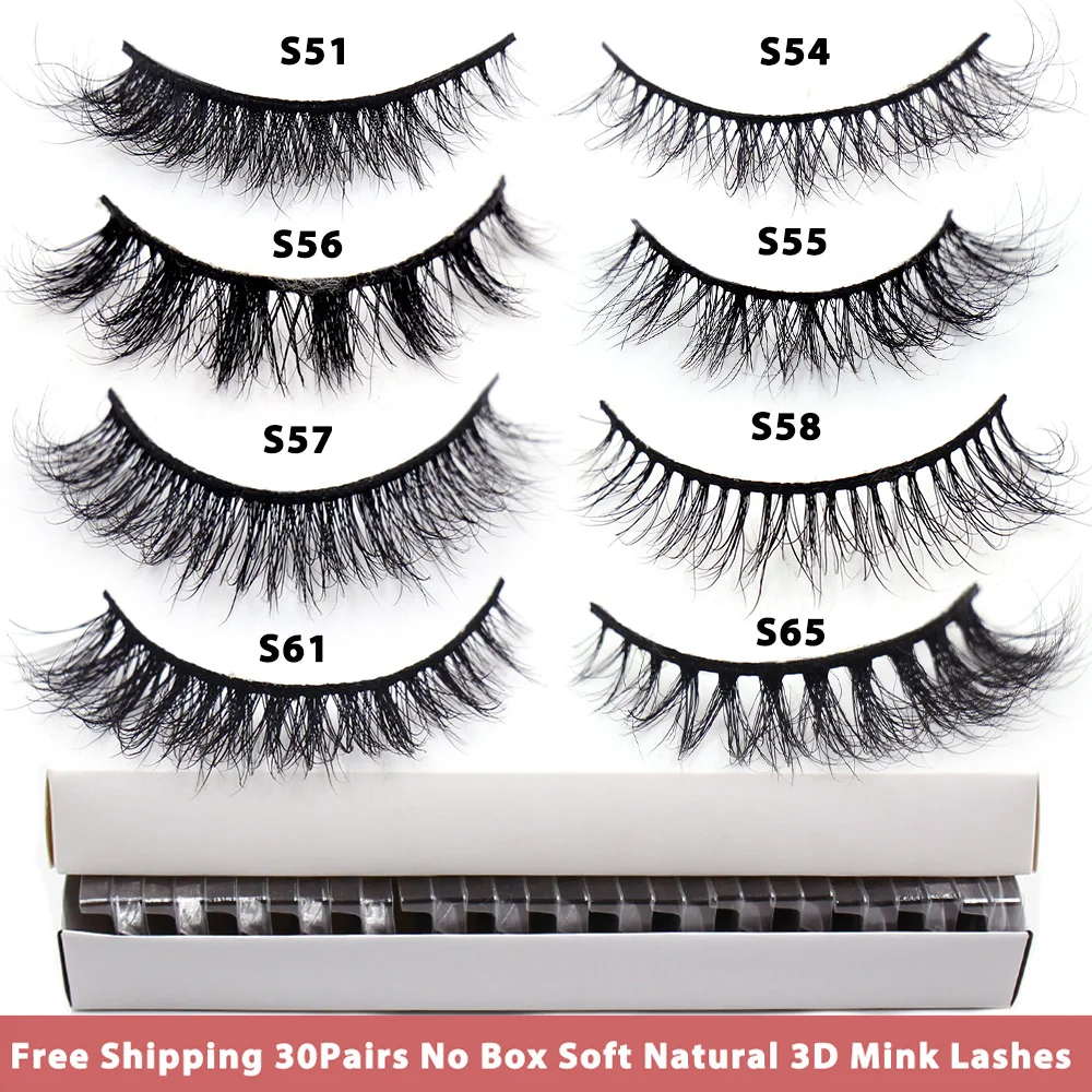 LEHUAMAO Wholesale Mink Eyelashes Bulk 10/100Pairs Dramatic Long ...