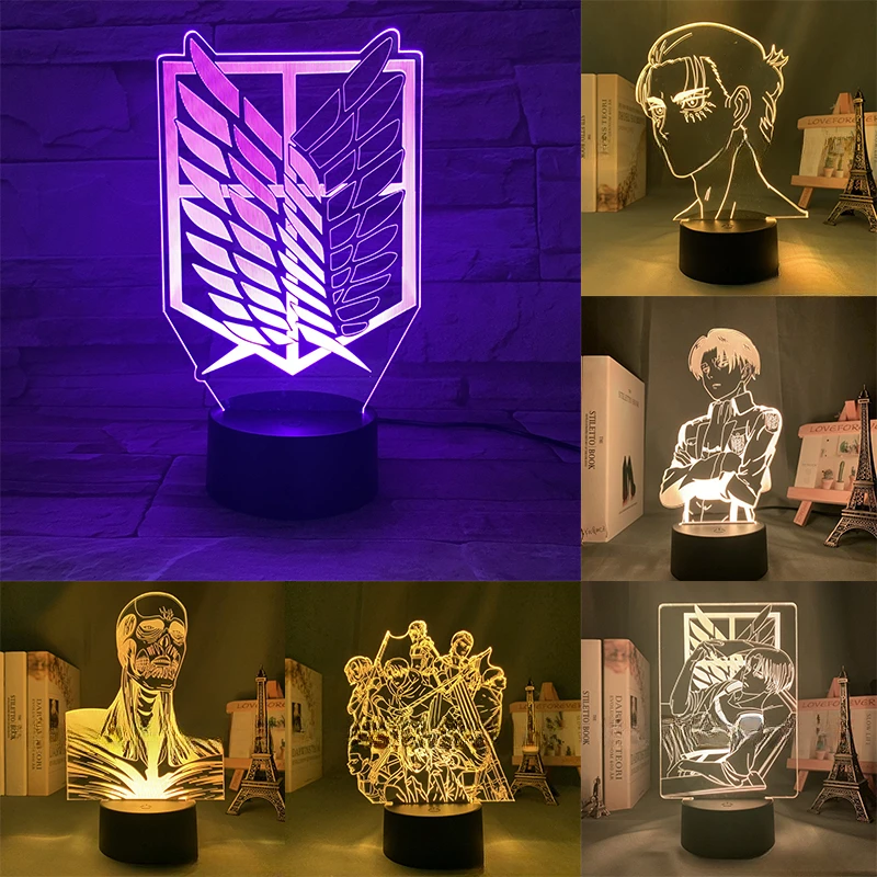 Anime-Attack-on-Titan-Eren-Yeager-3d-Nightlight-for-Room-Decor-Cartoon ...