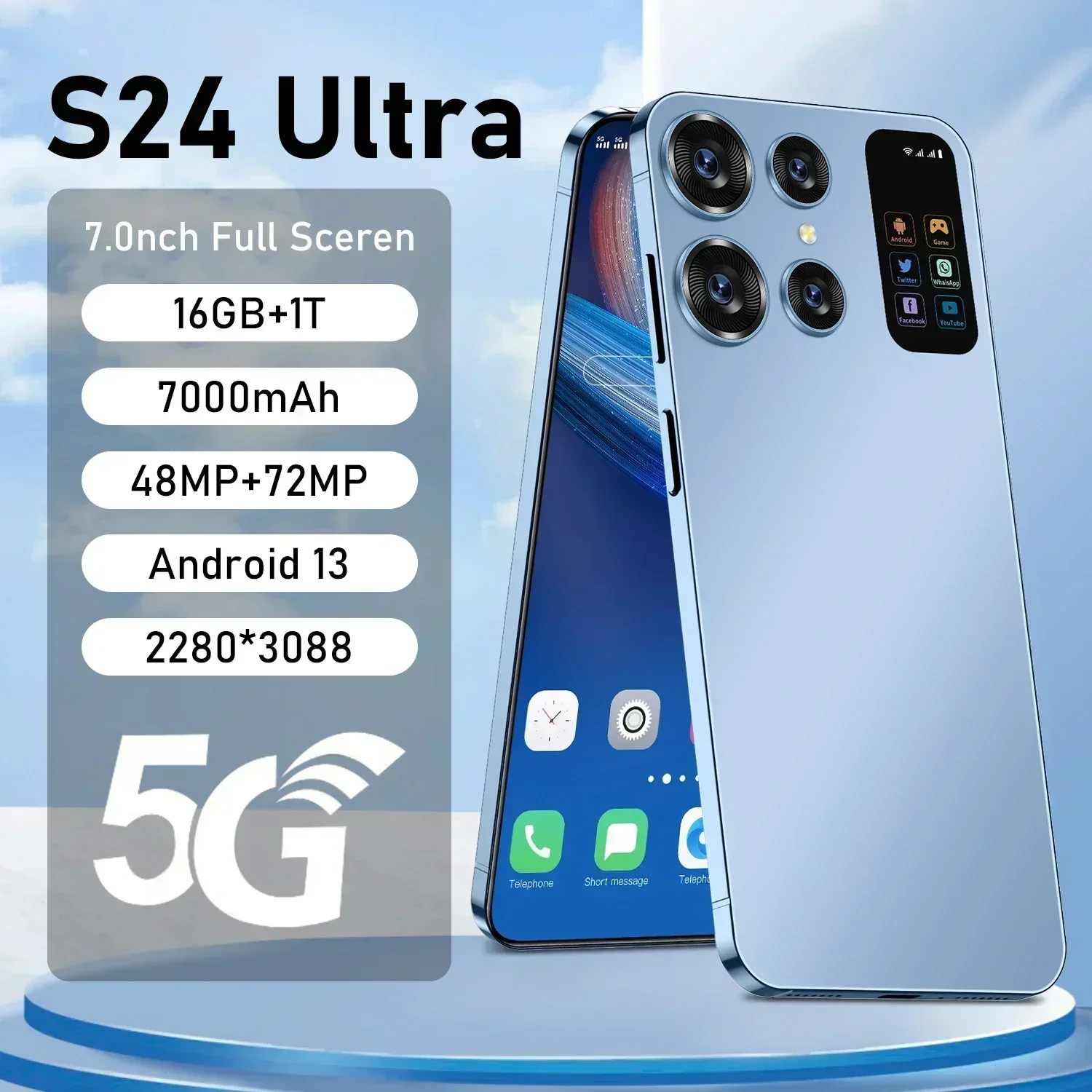 Original-s24-ultra-7-0-inch-HD-Screen-Smartphone16GB-1TB-5G-4g-Phone ...