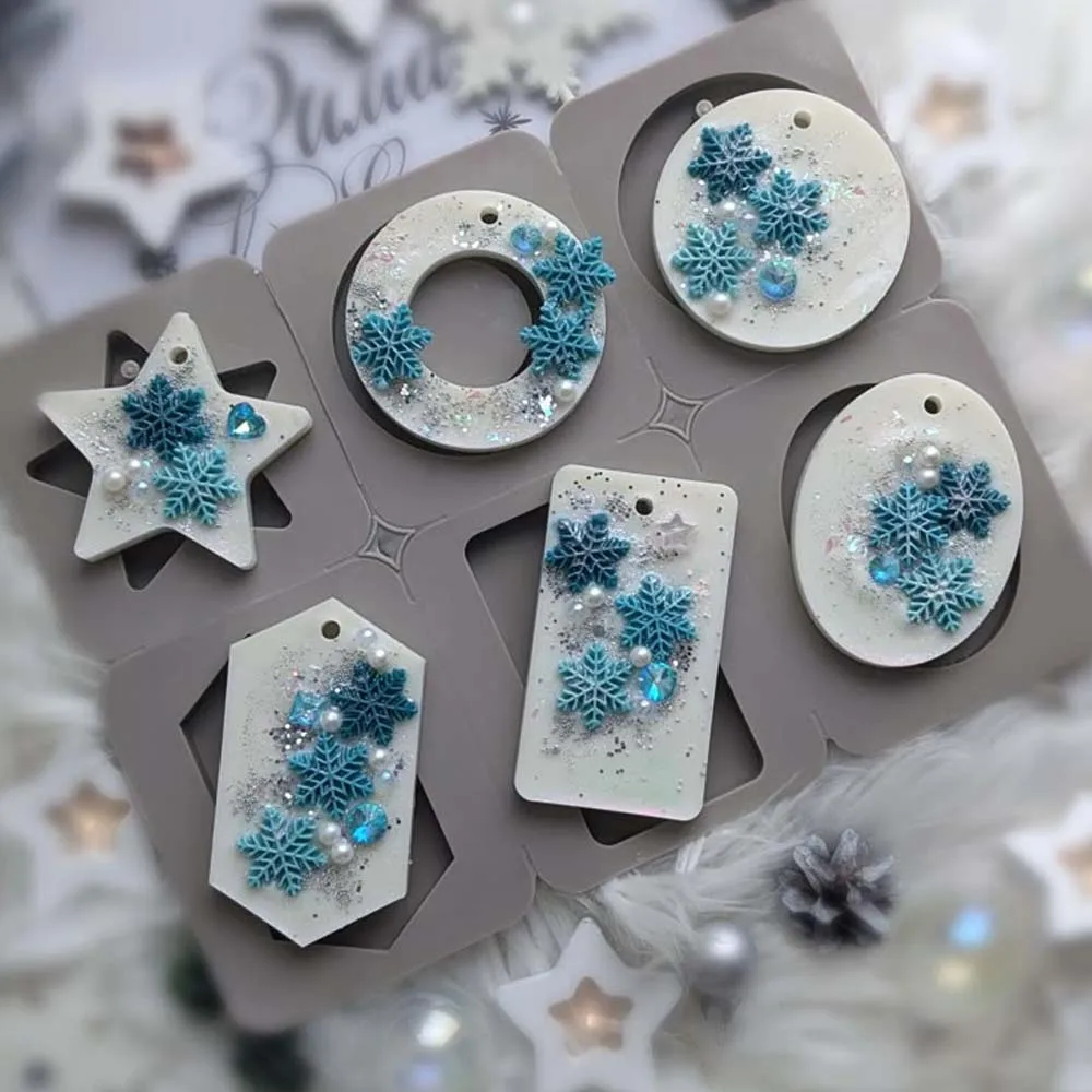 1PC 6 Holes Soy Candles Aroma Wax Tablets Mould Handmade Wax Tablets ...