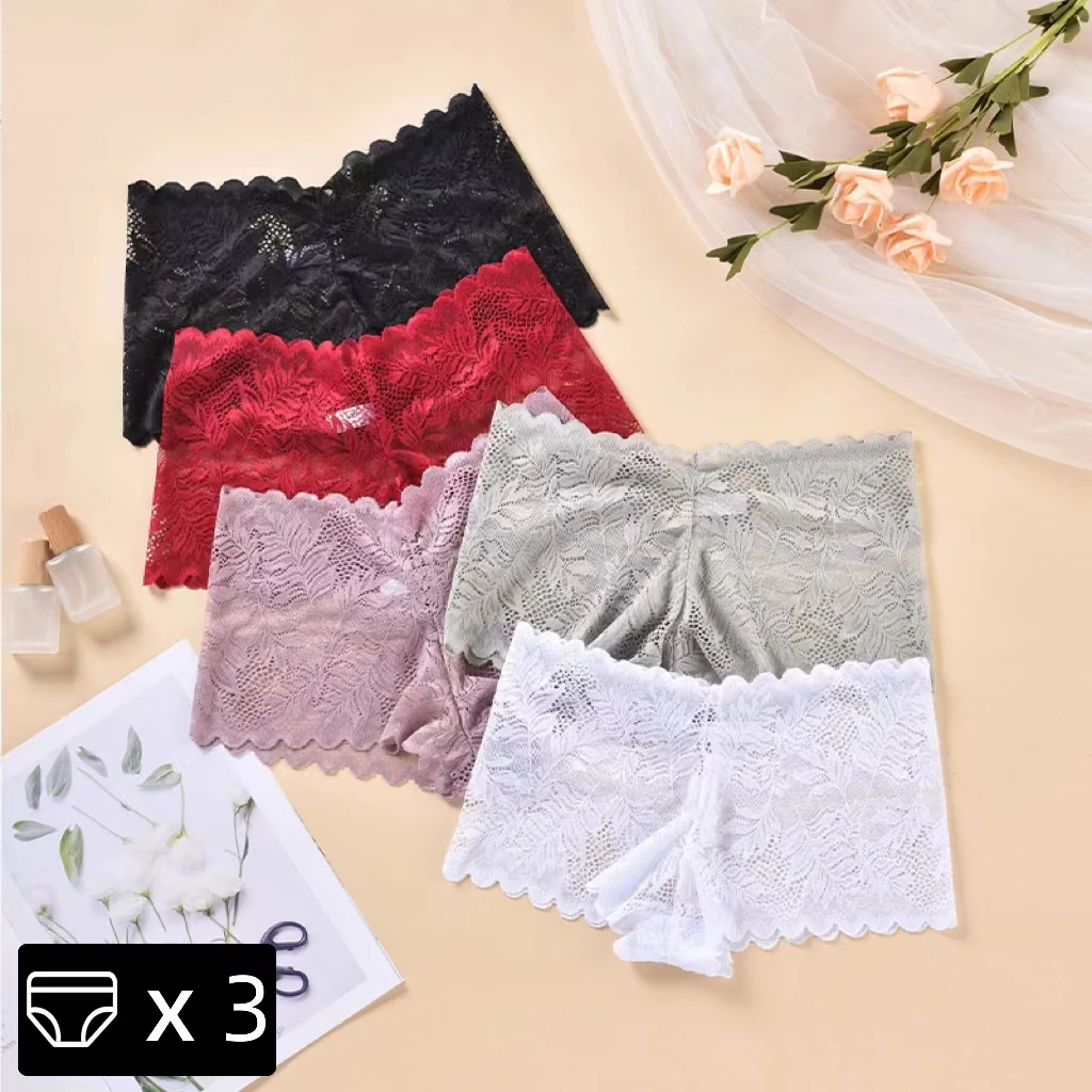 Bragas-de-encaje-sexys-para-mujer-lencer-a-de-cintura-alta-monocrom ...