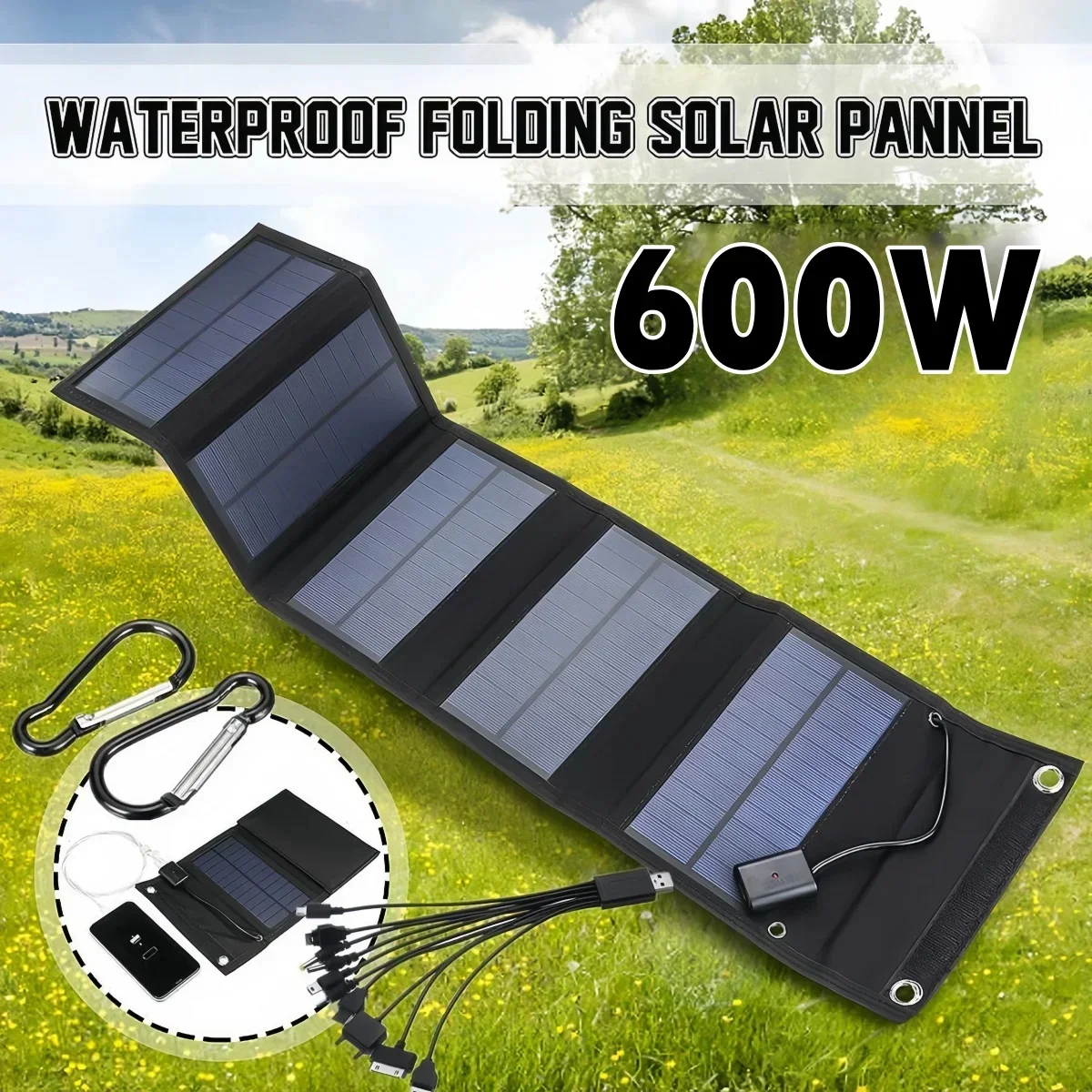 600W5V-Foldable-Solar-Panel-Phone-Charger-Solar-Panels-Plate-USB-Solar ...