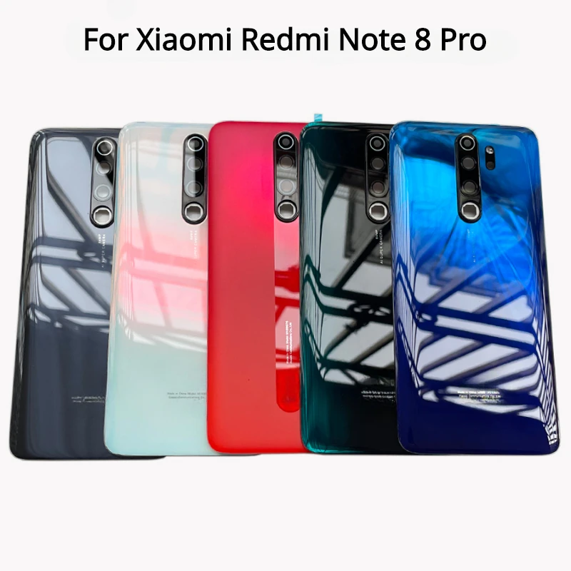 Back-glass-Cover-For-Xiaomi-Redmi-Note-8-Pro-Back-Door-Replacement-Hard ...