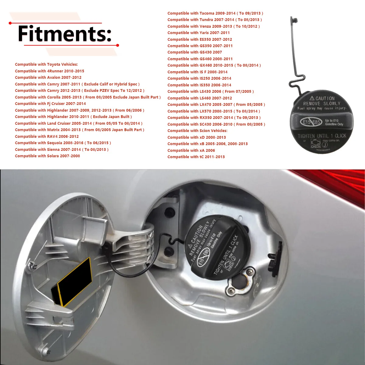 Fuel-Filler-Gas-Cap-Inner-Tank-Cover-For-Toyota-Tacoma-4runner-Camry ...
