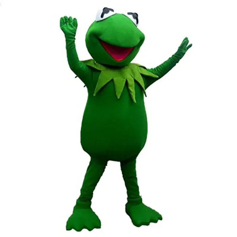 Kermit Frog Mascot Costume Halloween Cosplay Cartoon Anime Doll ...