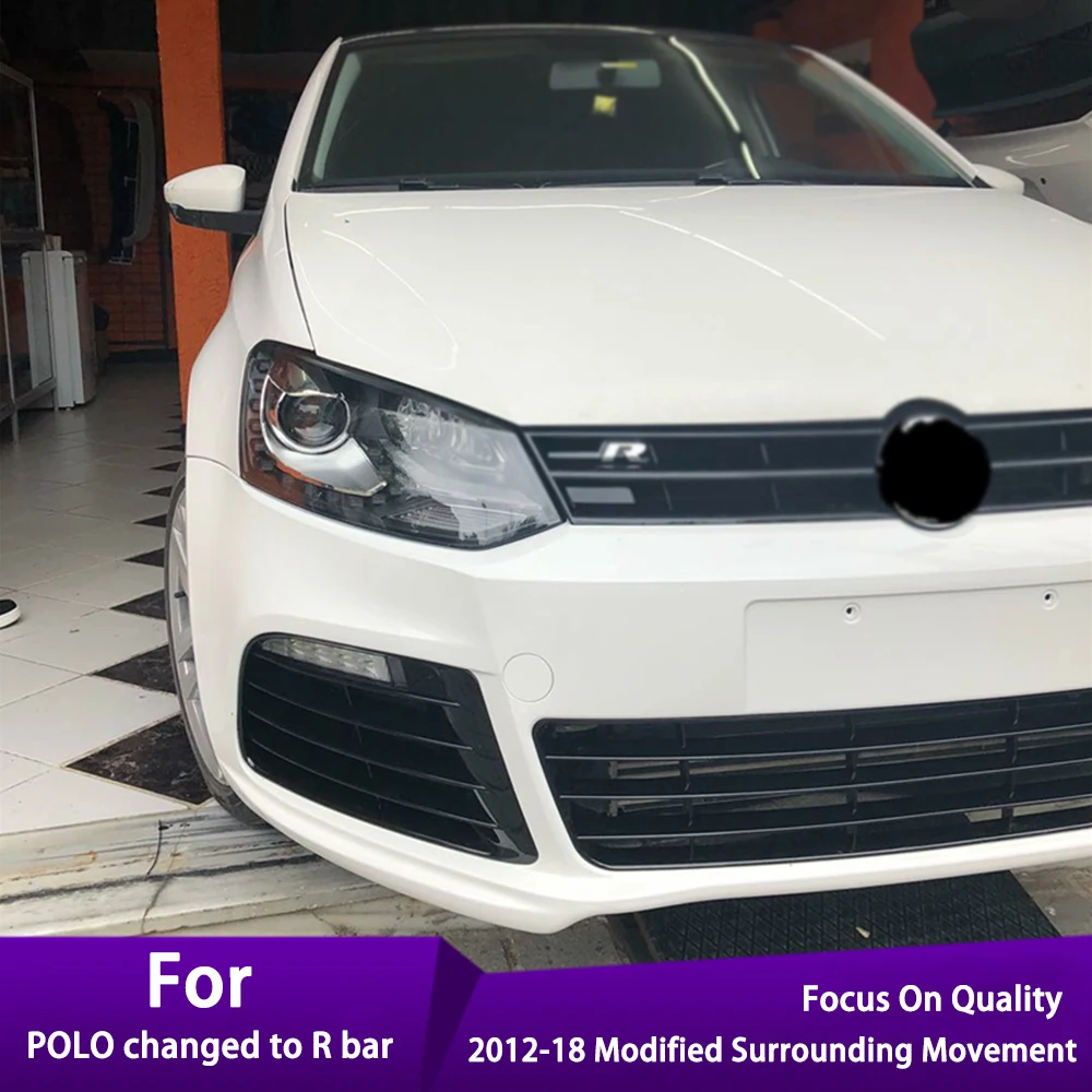 Modified White Vw Polo