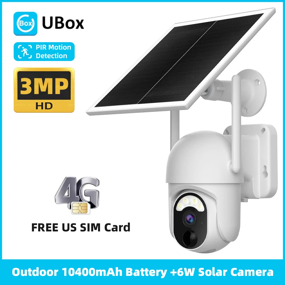 UBox-APP-4G-CCTV-Camera-4G-Solar-Battery-with-FREE-US-Sim-Card-3MP ...