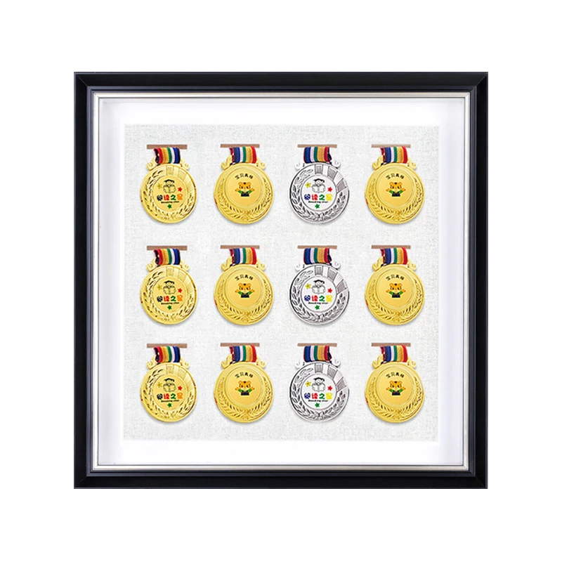 Marathon-Sports-Medal-Display-Box-Frame-A3-Wood-Frame-For-Honor-Badge ...