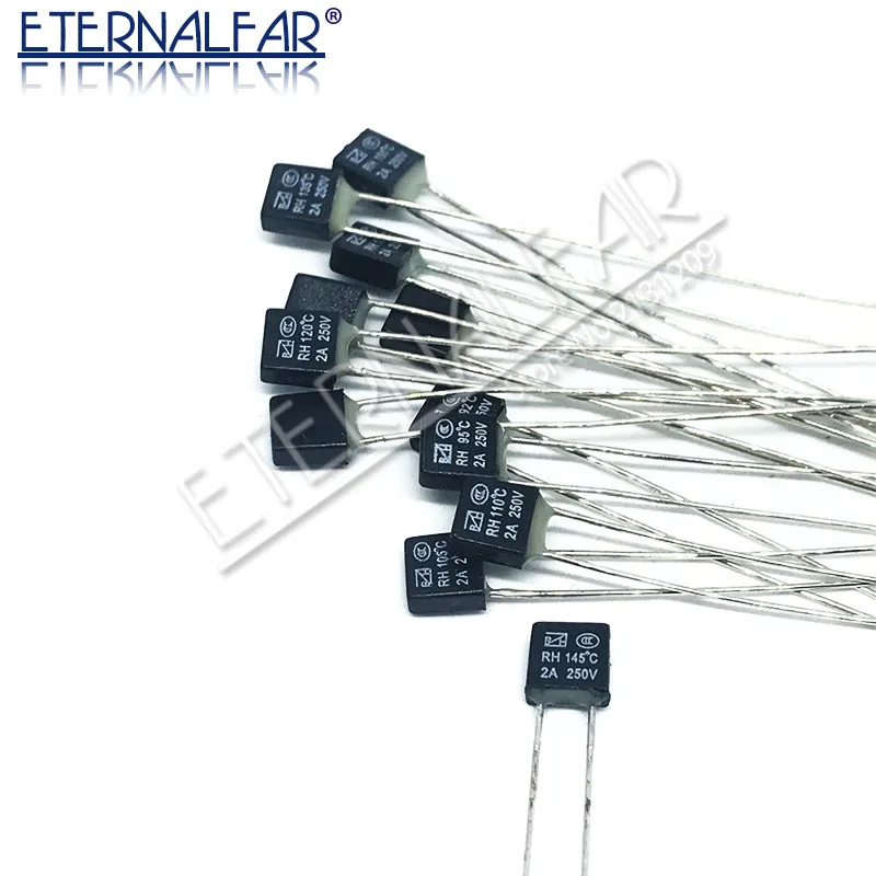 Black Square Fan Motor 2A 250V Thermal fuse LED Fues 92 95 105 110 115 ...