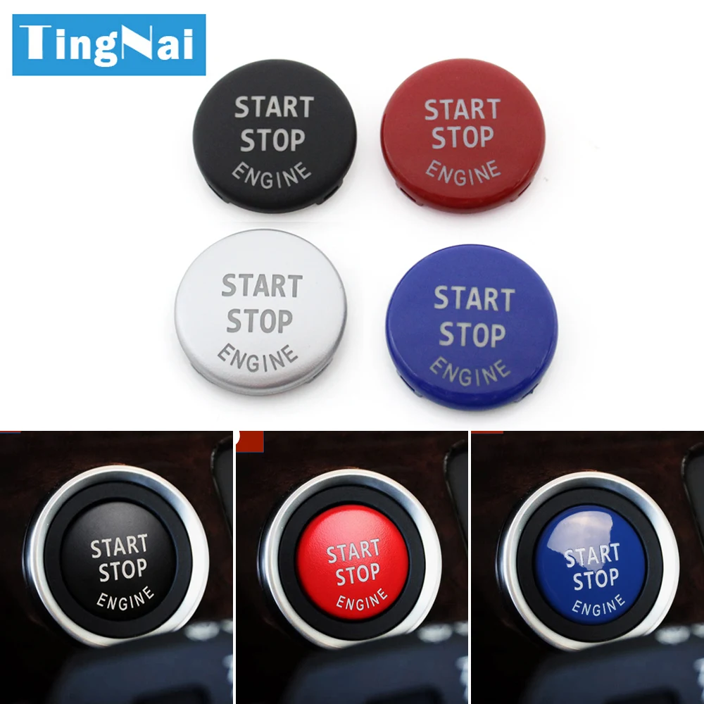 Car Engine Ignition Start Stop Button Switch Cap Cover Replacement For ...